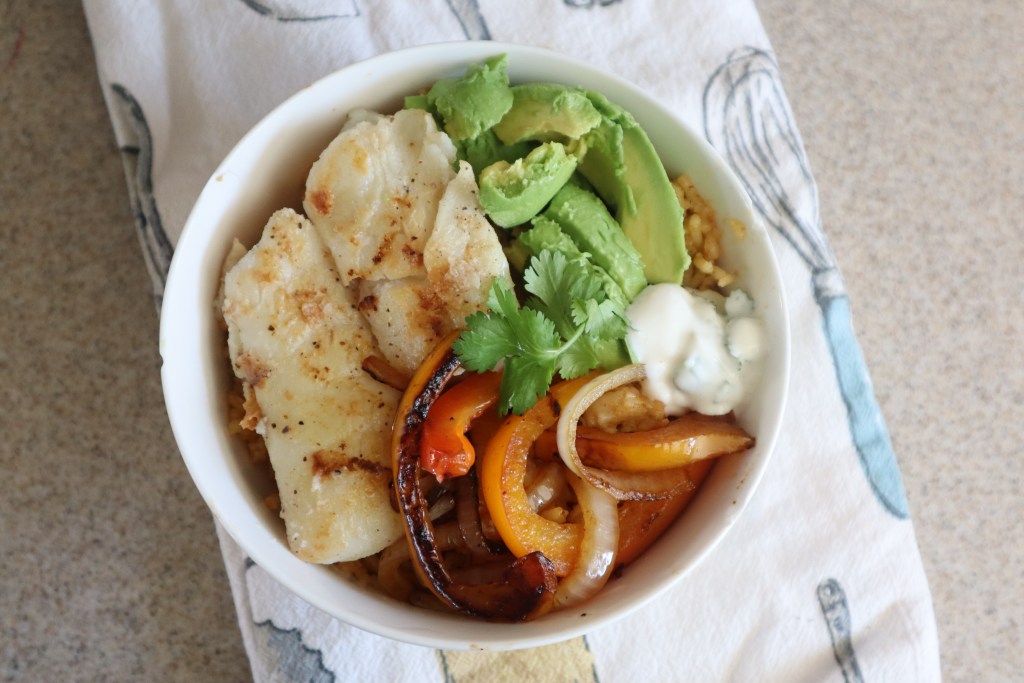 Chipotle Style Fish Fajita Bowls